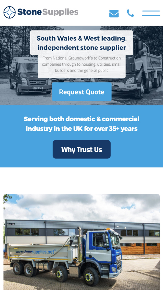 Stone Supplies - Webjects: Web Design Cardiff