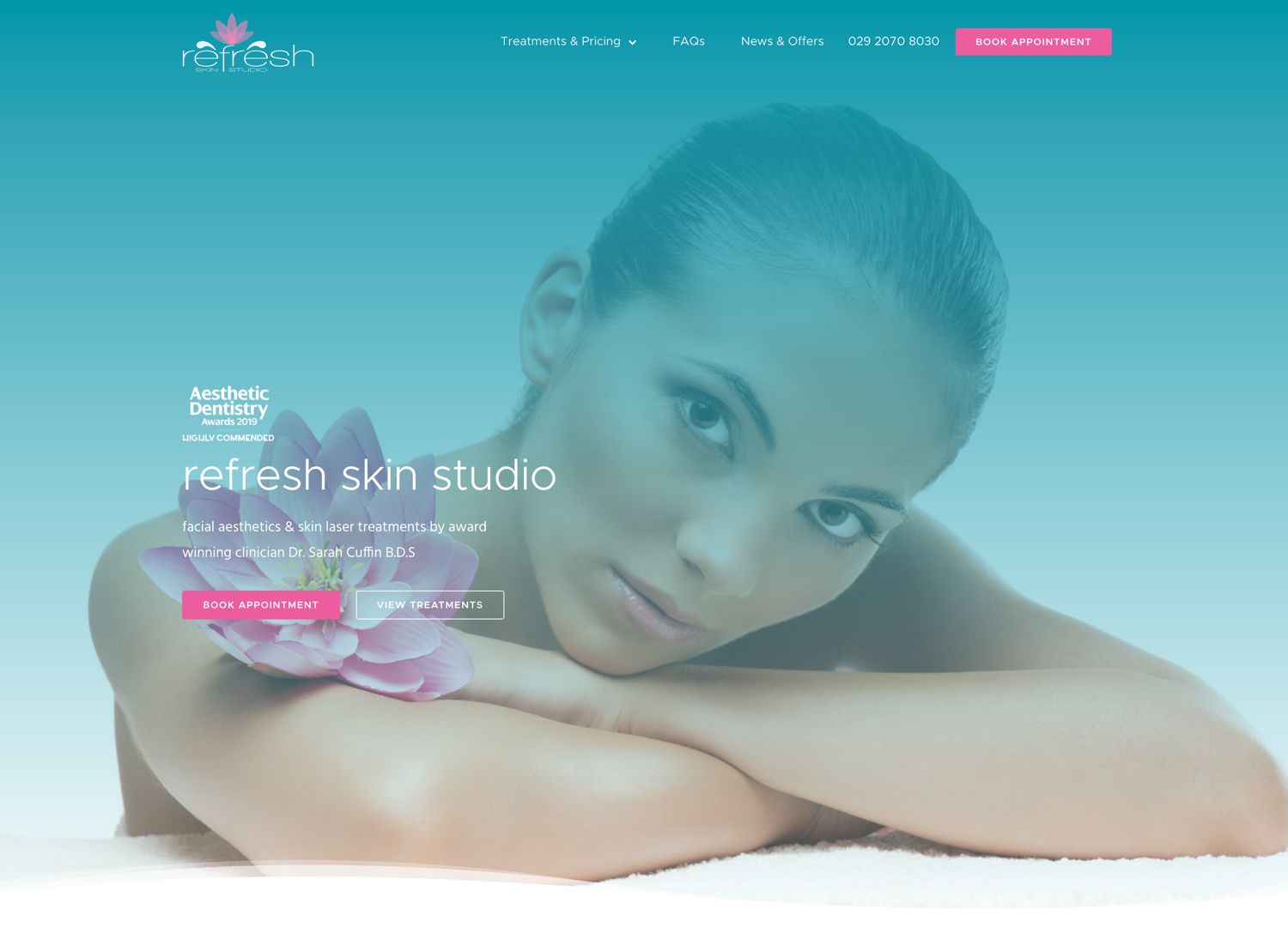Refresh Skin Studio - Webjects: Web Design Cardiff